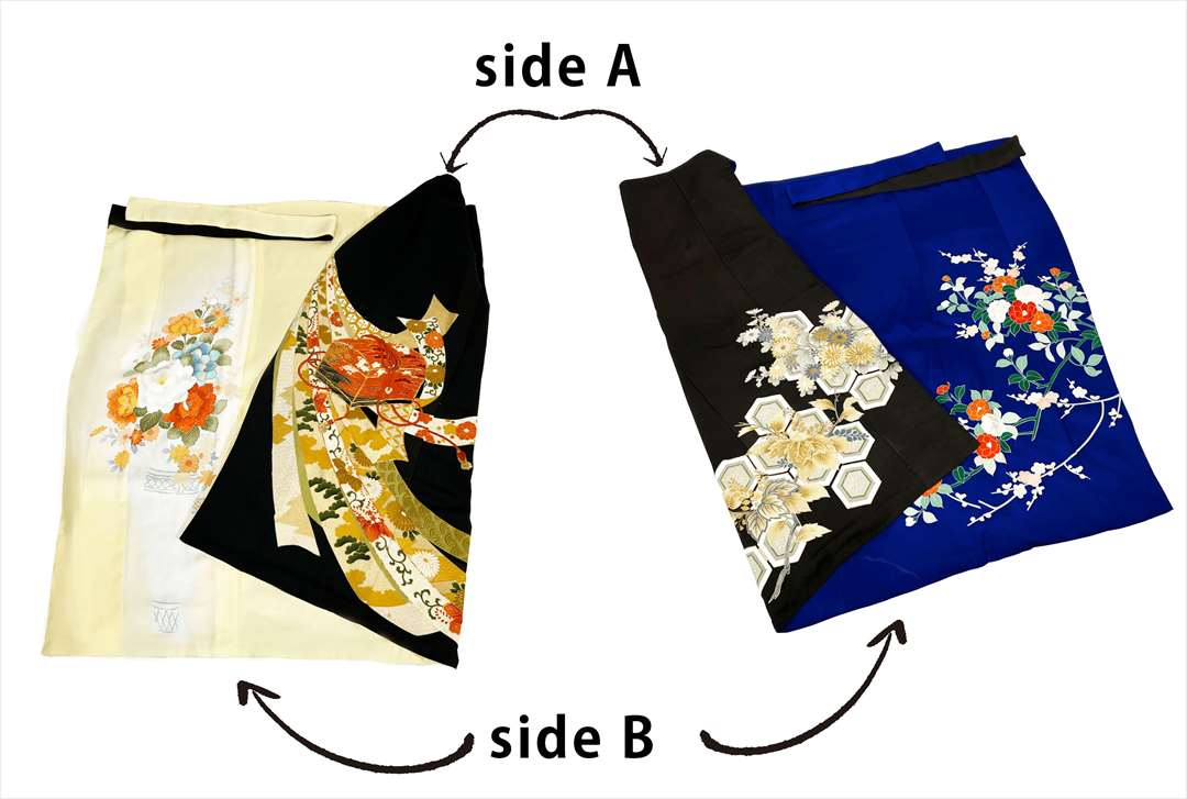 Japanese Kimono Wrap Skirt, Geisha Tokyo Style - GEISHA TOKYO